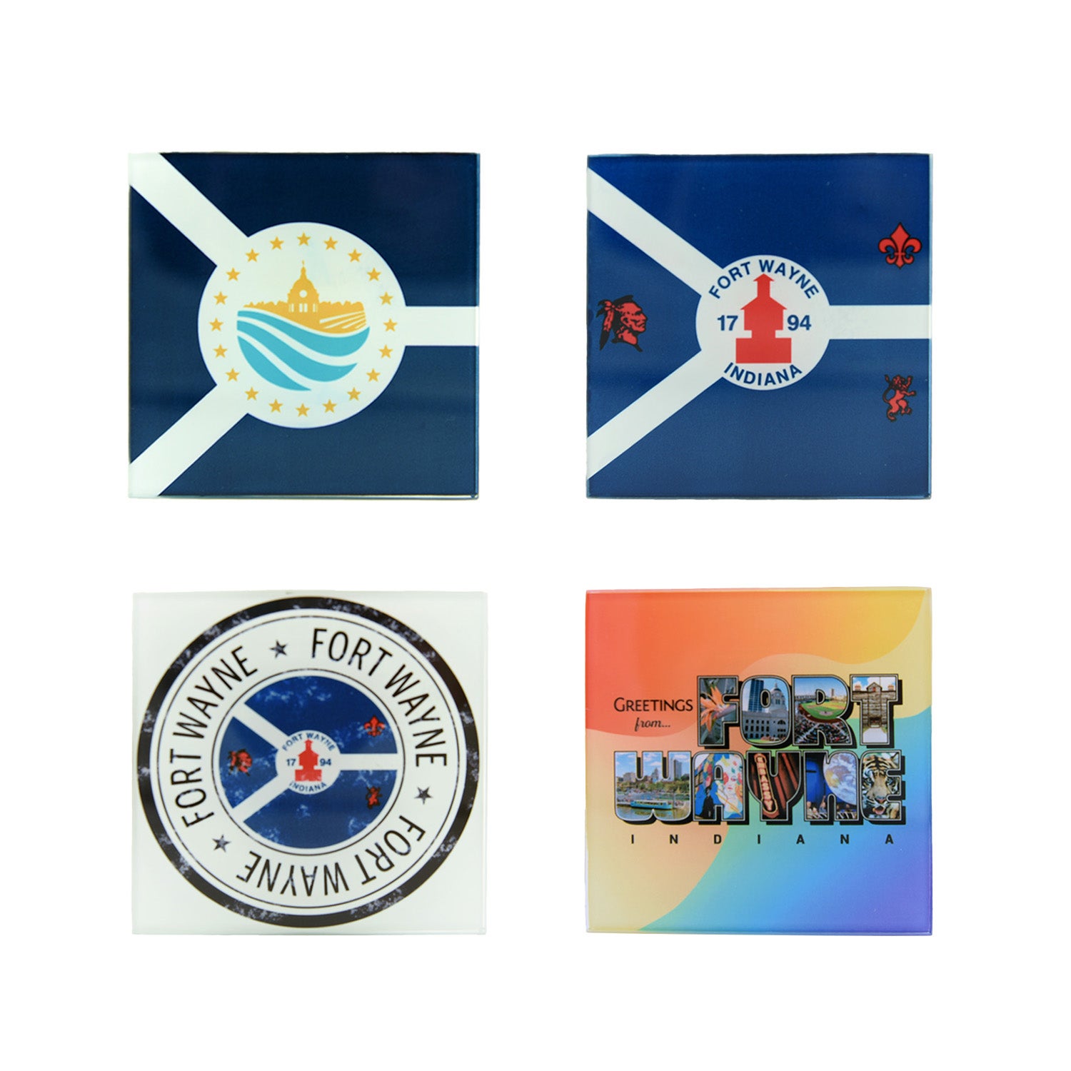 Glass Coasters | Visit Fort Wayne
