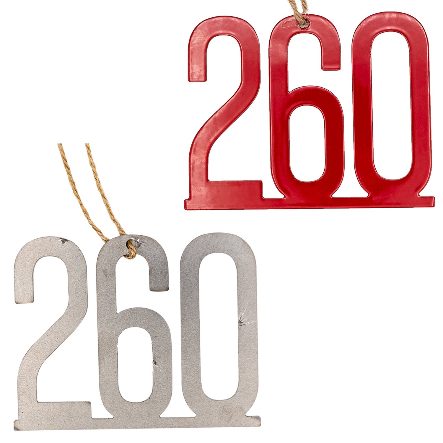 IndySignSisters - 260 Area Code Metal Ornament | Visit Fort Wayne