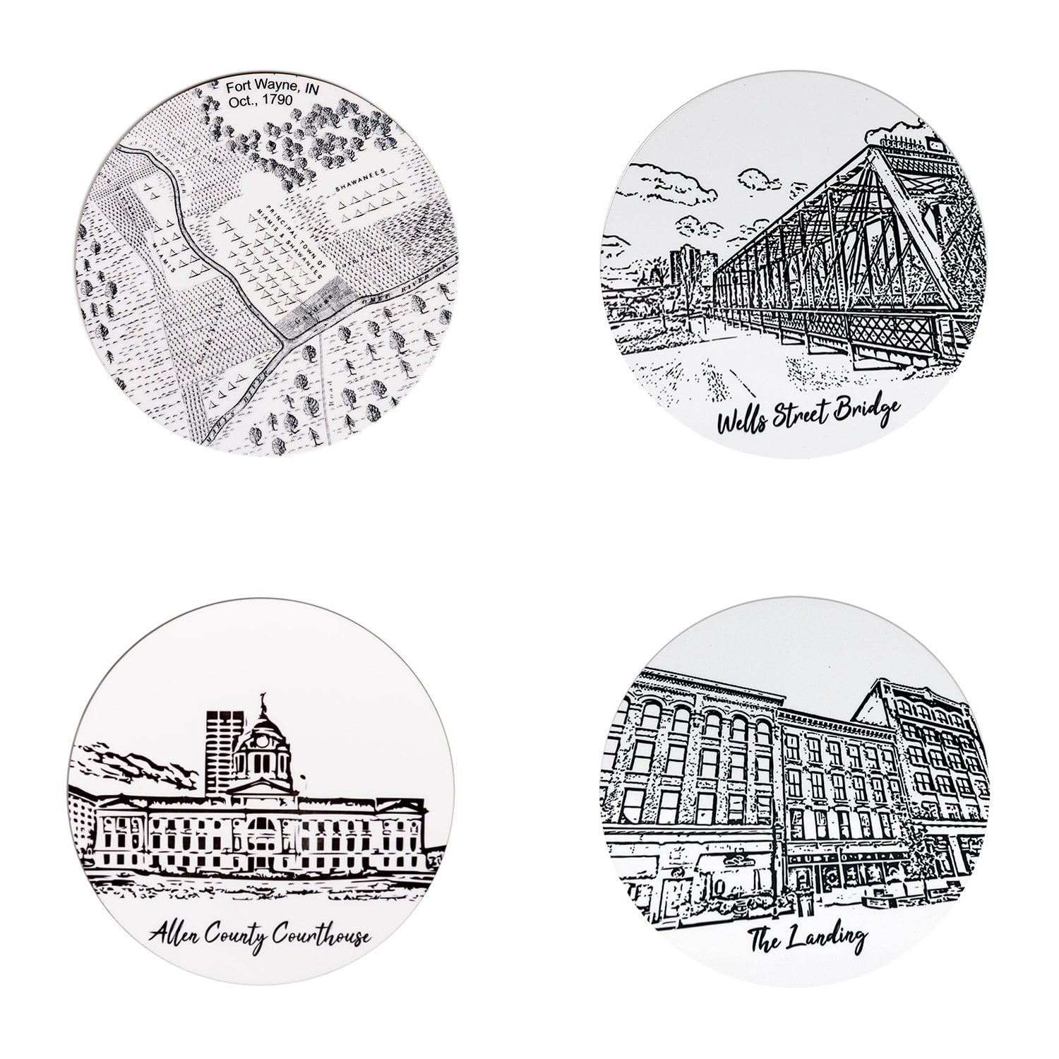 Fort Wayne Coaster - Individual | Visit Fort Wayne